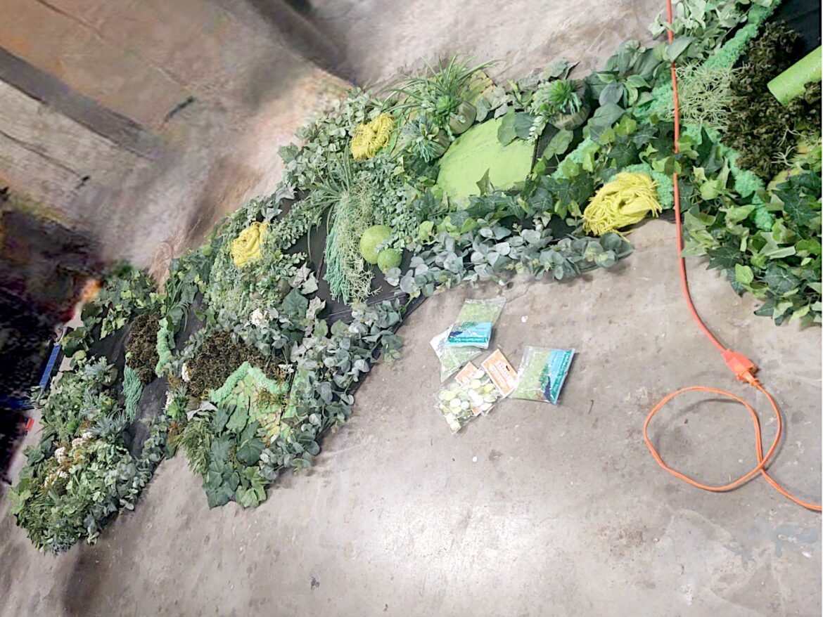 DIY Faux Green Wall (How to Make it Renter Friendly on a Budget)
